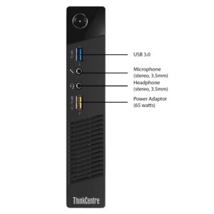 Lenovo ThinkCentre M73 Tiny Intel Core i3 4th Gen 2.9GHz Desktop, 8GB RAM, 256GB SSD, MTG New 22 Inch LED Monitor, RGB Speaker and Keyboard Mouse, WiFi, Windows 10 Pro