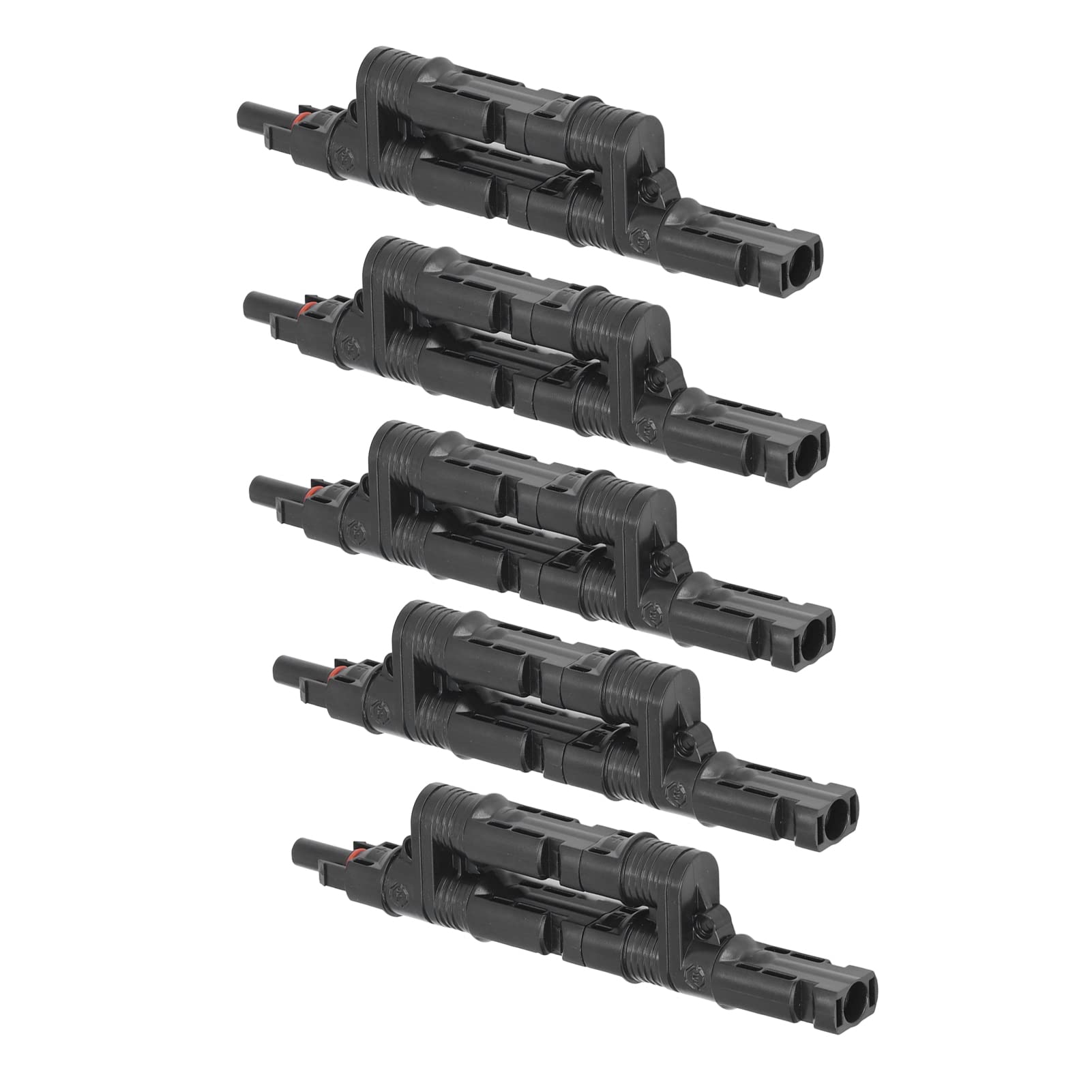 5pcs/set Solar Branch Connectors, 1000V Solar Panel Y Branch Connectors IP68 Waterproof Female Male Solar Connectors for Solar Panel Parallel Connection