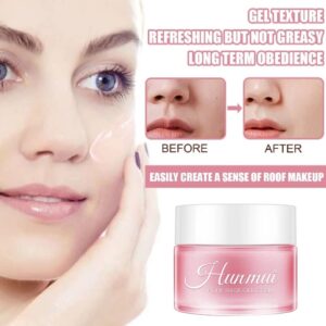 Hunmui Face primer pore base gel cream，Magical perfecting base face primer under foundation Anti-Aging WrinklesShrink Pore Remove Fine LinesExfoliatingAnti-Oxidation(1PC)