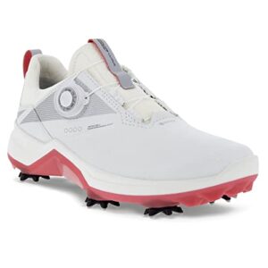 ECCO Women's Biom G5 BOA Gore-TEX Waterproof Golf Shoe, White, 7-7. 5