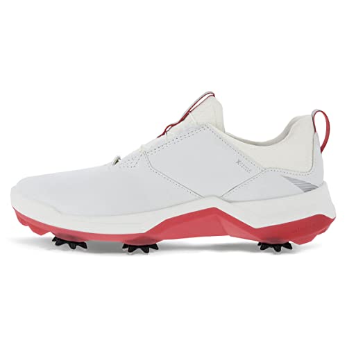 ECCO Women's Biom G5 BOA Gore-TEX Waterproof Golf Shoe, White, 7-7. 5