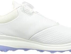 ECCO Women's Biom Hybrid 3 BOA Hydromax Water Resistant Golf Shoe, White/White, 9-9.5