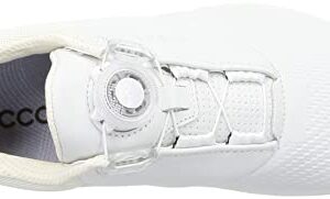 ECCO Women's Biom Hybrid 3 BOA Hydromax Water Resistant Golf Shoe, White/White, 9-9.5