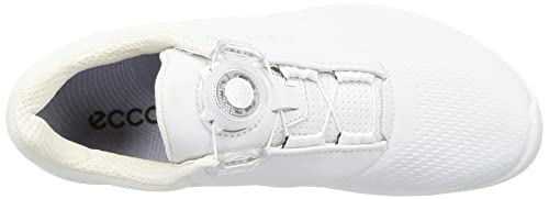 ECCO Women's Biom Hybrid 3 BOA Hydromax Water Resistant Golf Shoe, White/White, 9-9.5