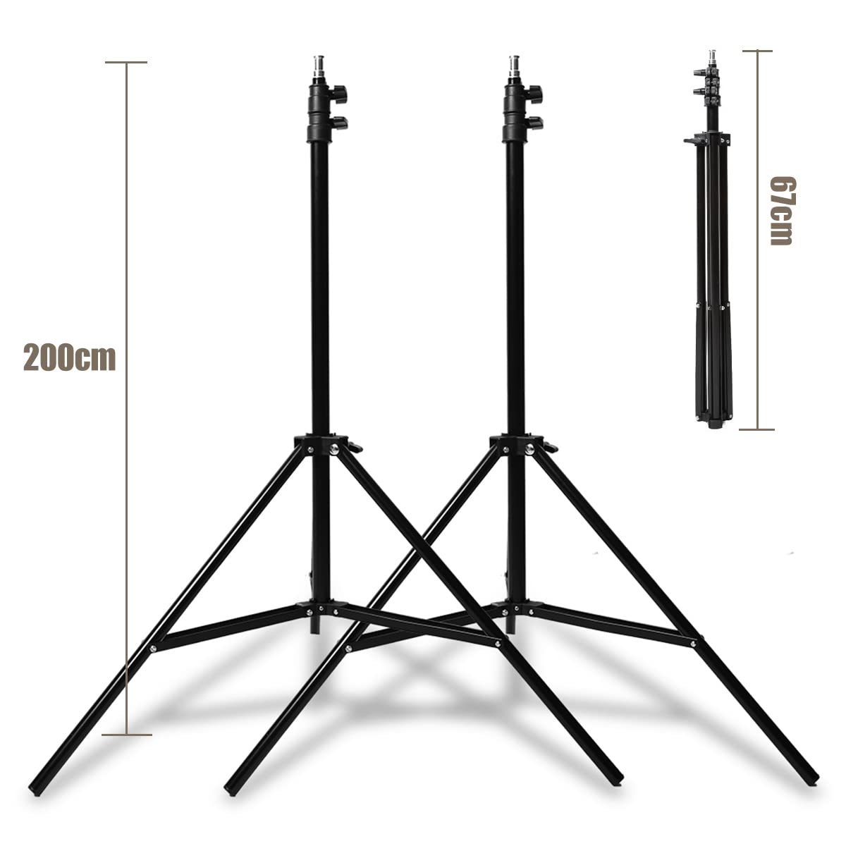 Godox Professional Studio Strobe Lights Kit for Photography, Strobe Softbox Lighting Kit, 2x180W 5600K Monolights with Trigger, Softbox, Light Stands