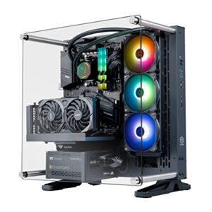 tthermaltake shadow 360t aio liquid cooled cpu gaming pc (amd ryzen™ 5 5600x 6-core, ddr4 3600mhz 16gb rgb memory, nvidia® geforce rtx™ 3060 ti, 1tb nvme m.2, wifi, win10 home) p3bk-b550-36t-lcs