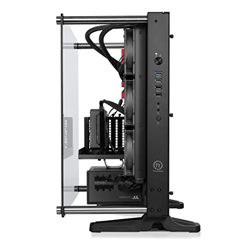 TThermaltake Shadow 360T AIO Liquid Cooled CPU Gaming PC (AMD Ryzen™ 5 5600X 6-core, DDR4 3600Mhz 16GB RGB Memory, NVIDIA® GeForce RTX™ 3060 Ti, 1TB NVMe M.2, WiFi, Win10 Home) P3BK-B550-36T-LCS