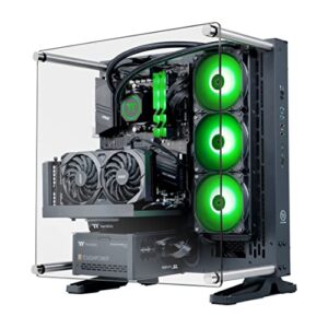 TThermaltake Shadow 360T AIO Liquid Cooled CPU Gaming PC (AMD Ryzen™ 5 5600X 6-core, DDR4 3600Mhz 16GB RGB Memory, NVIDIA® GeForce RTX™ 3060 Ti, 1TB NVMe M.2, WiFi, Win10 Home) P3BK-B550-36T-LCS