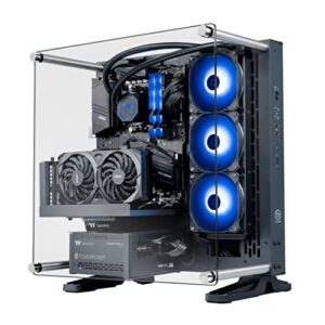 TThermaltake Shadow 360T AIO Liquid Cooled CPU Gaming PC (AMD Ryzen™ 5 5600X 6-core, DDR4 3600Mhz 16GB RGB Memory, NVIDIA® GeForce RTX™ 3060 Ti, 1TB NVMe M.2, WiFi, Win10 Home) P3BK-B550-36T-LCS