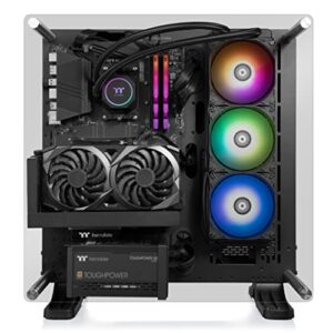 TThermaltake Shadow 360T AIO Liquid Cooled CPU Gaming PC (AMD Ryzen™ 5 5600X 6-core, DDR4 3600Mhz 16GB RGB Memory, NVIDIA® GeForce RTX™ 3060 Ti, 1TB NVMe M.2, WiFi, Win10 Home) P3BK-B550-36T-LCS