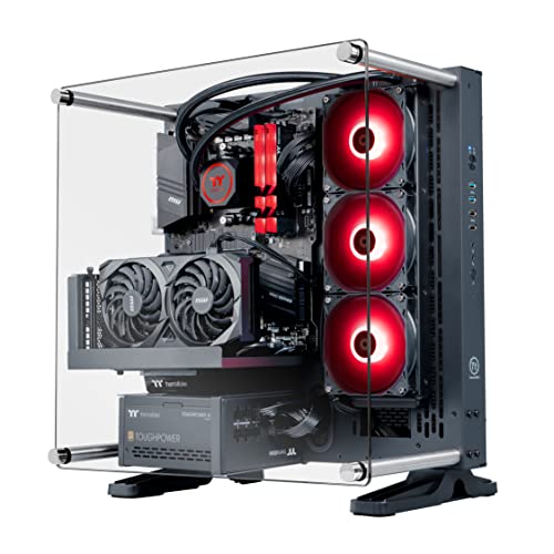 TThermaltake Shadow 360T AIO Liquid Cooled CPU Gaming PC (AMD Ryzen™ 5 5600X 6-core, DDR4 3600Mhz 16GB RGB Memory, NVIDIA® GeForce RTX™ 3060 Ti, 1TB NVMe M.2, WiFi, Win10 Home) P3BK-B550-36T-LCS