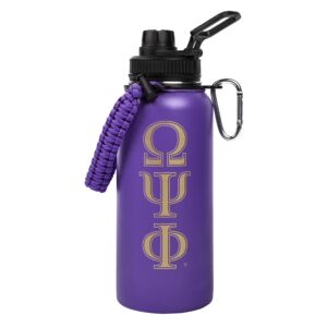 bbgreek omega psi phi official vendor - 32 oz rugged tumbler - omega - fraternity paraphernalia