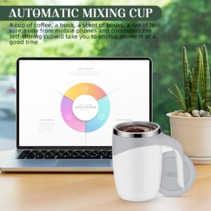 Electric Mixing Cup, Stainless Steel Self Stirring Coffee Mug Cup Automatic Magnetic Stirring Coffee Mug Electric High Speed Mixing Cup For Coffee, Milk, Cocoa and Other Beverages