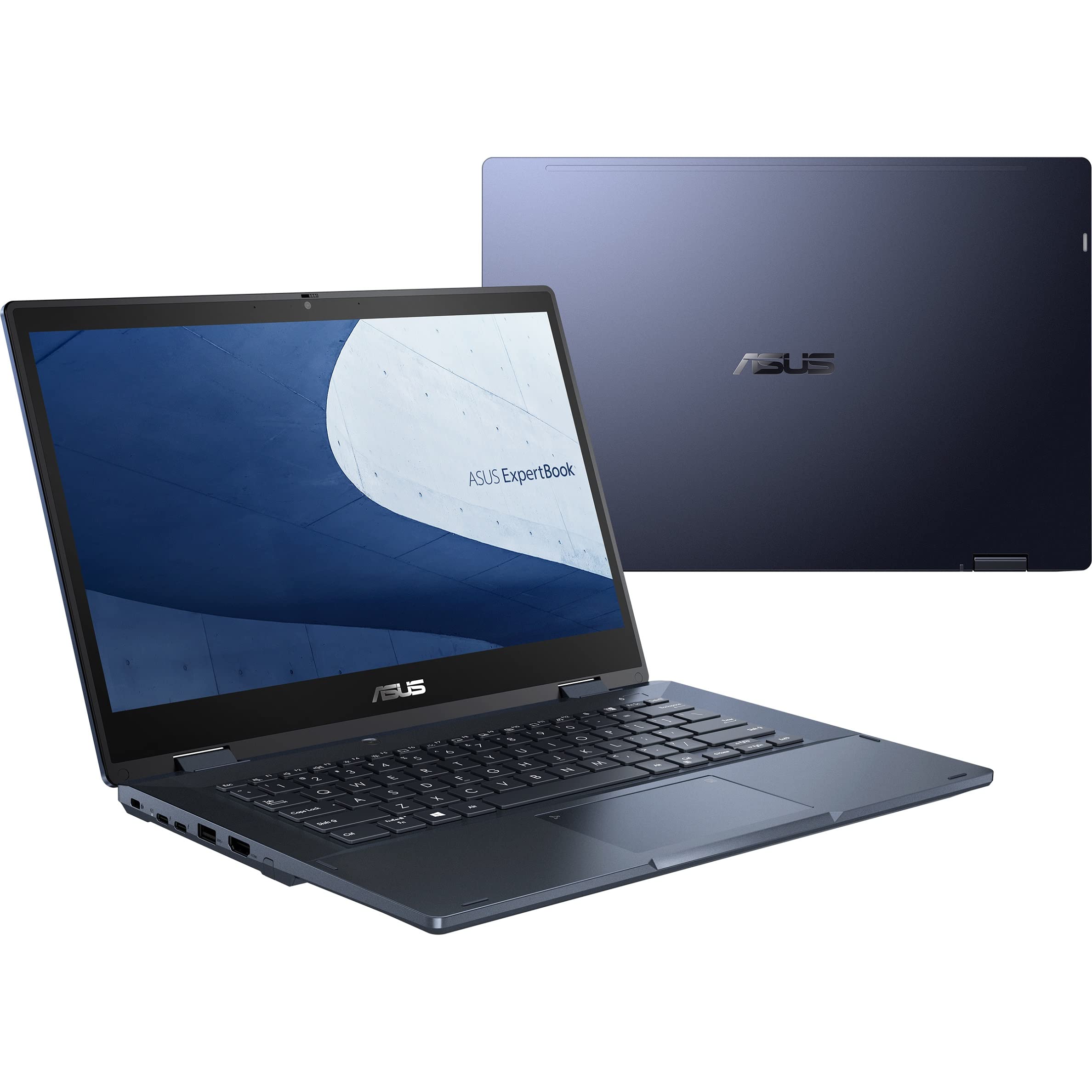 ASUS ExpertBook B3 Thin & Light Flip Business Laptop, 14” FHD, Core i7-1165G7, 512GB SSD, 16GB RAM, All Day Battery, Enterprise-Grade Video Conference, NumberPad, Win 10 Pro, B3402FEA-XH74T, Black