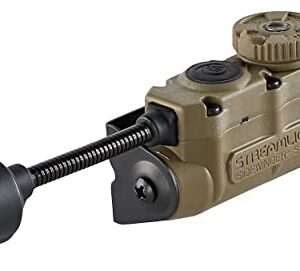 Streamlight 14307 Sidewinder Stalk 76-Lumen Tactical Helmet Light with Flexible Stalk, Includes Battery, Helmet Clip, Arc Rail Mount and Assembly, Coyote