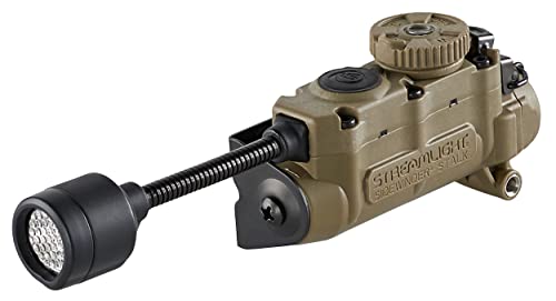 Streamlight 14307 Sidewinder Stalk 76-Lumen Tactical Helmet Light with Flexible Stalk, Includes Battery, Helmet Clip, Arc Rail Mount and Assembly, Coyote