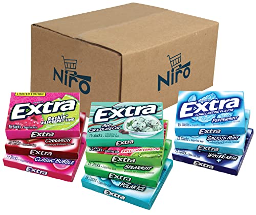 Niro Assortment | Extra Long Lasting Flavor Sampler Pack | Sugar-Free | Assorted Flavor (6 Pack) Receive 6 out of 10 flavors