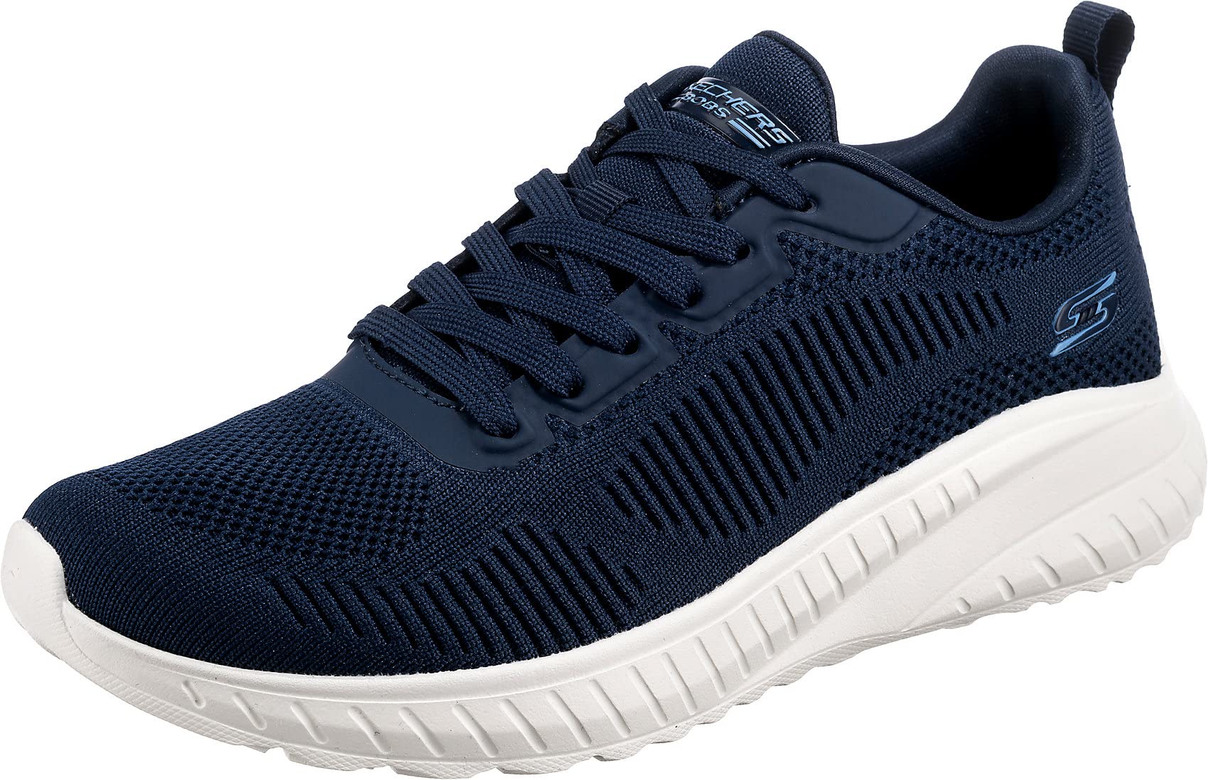 Skechers Women's Bobs Squad Chaos – Face Off Sneaker, Navy, 5 Wide