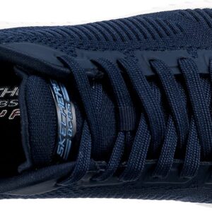 Skechers Women's Bobs Squad Chaos – Face Off Sneaker, Navy, 5 Wide