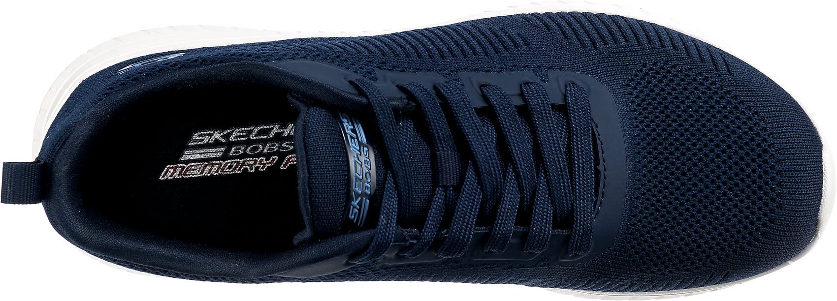 Skechers Women's Bobs Squad Chaos – Face Off Sneaker, Navy, 5 Wide