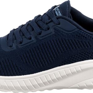 Skechers Women's Bobs Squad Chaos – Face Off Sneaker, Navy, 5 Wide