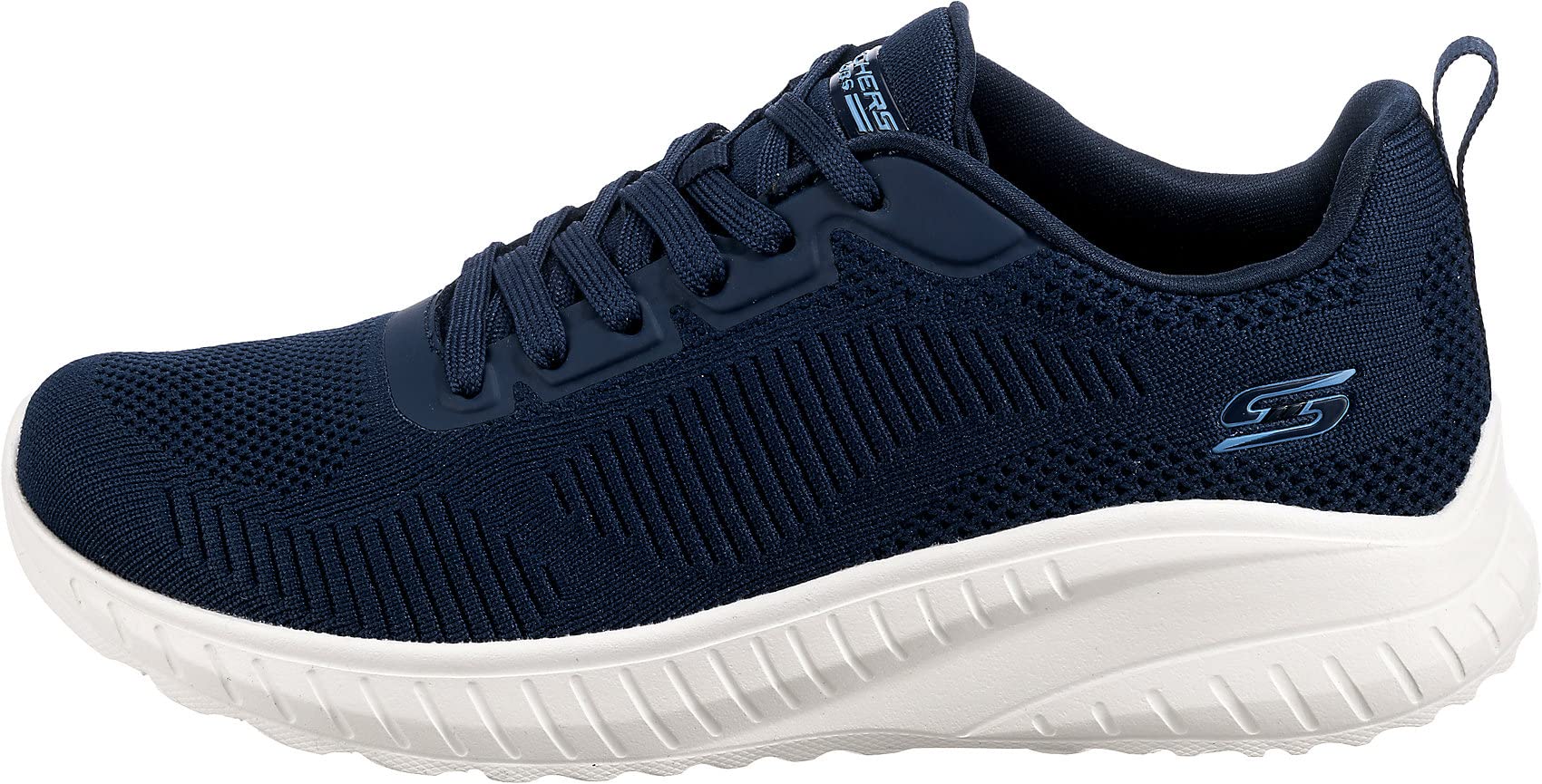 Skechers Women's Bobs Squad Chaos – Face Off Sneaker, Navy, 5 Wide