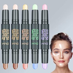 10 colors highlight and contour stick,dual-ended full coverage wonder stick,color corrector concealer stick,contouring highlighting foundation,highlighter cream pen makeup de maquillaje para mujer