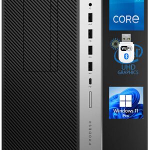 HP ProDesk 600 G3 Tower- i7-7700, 32GB Ram, 1TB SSD, AMD Radeon RX 460 2GB, DisplayPort, DVI, HDMI 4K Support, USB-Type-C, AC WI-FI, Bluetooth - Windows 10 Pro (Renewed)