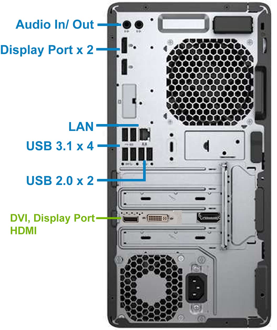 HP ProDesk 600 G3 Tower- i7-7700, 32GB Ram, 1TB SSD, AMD Radeon RX 460 2GB, DisplayPort, DVI, HDMI 4K Support, USB-Type-C, AC WI-FI, Bluetooth - Windows 10 Pro (Renewed)