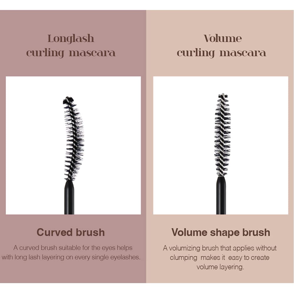 Mude longlash curling mascara (01 Black)