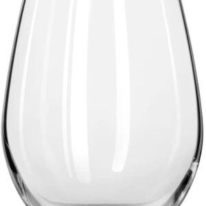 AMZ Empire Modern Stemless Wine Drinking Glasses 11.75 oz/Set of 6 With Coasters and Pourer