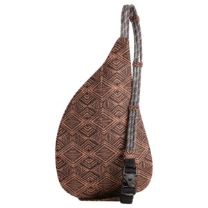 KAVU Mini Rope Bag Cotton Crossbody Sling, Mahogany Inlay