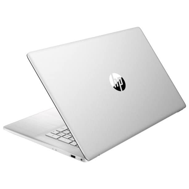 HP 2023 17.3'' FHD IPS Laptop PC Intel 4-Core i5-1135G7 Iris Xe Graphics 12GB DDR4 256GB NVMe SSD HDMI WiFi AC BT4.2 USB-C Backlit Keyboard Webcam Natural Silver Windows 11 Pro w/RE 32GB USB