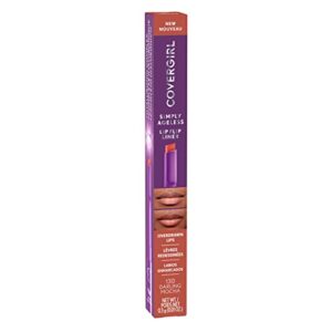 COVERGIRL Simply Ageless Lip Flip Liner, Darling Mocha, Pack of 1