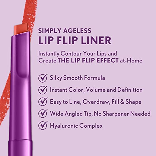 COVERGIRL Simply Ageless Lip Flip Liner, Darling Mocha, Pack of 1