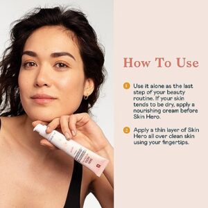 Erborian Skin Hero with White Ginseng, Facial Concealer and Makeup Primer - Non-Tinted Bare Skin Perfecting Face Moisturizer Smooths, Blurs & Illuminates Skin - Silicone Free Korean Skincare