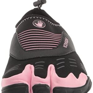 Body Glove Women's Cinch Water Shoe, Black/Prism Pink, 8