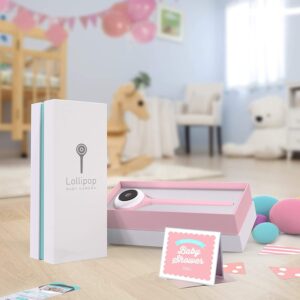 Lollipop Baby Monitor with True Crying Detection (Cotton Candy) - Smart WiFi Baby Camera - Camera with Video, Audio and Sleep Tracking