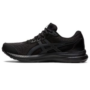 asics men's gel-contend 8 running shoes, 9.5, black/carrier grey