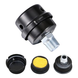 zhong an 1/2"pt 20mm air compressor silencer filter, metal air compressor intake filter sound muffler silencer, air compressor replacement parts, 1/2"pt 20mm