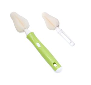 duehut hllmx 1pcs baby bottle brush the baby nipple brush cleaning brush to replace the head sponge bottle brush for washing baby bottles