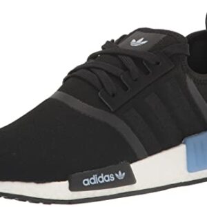 adidas Originals Women's NMD_R1 Sneaker, Black/White/Blue Dawn, 6