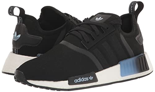 adidas Originals Women's NMD_R1 Sneaker, Black/White/Blue Dawn, 6