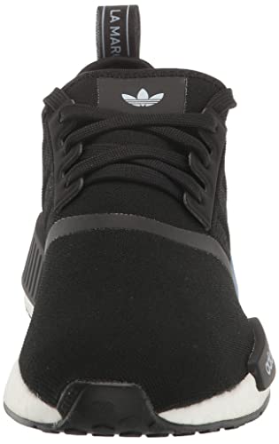 adidas Originals Women's NMD_R1 Sneaker, Black/White/Blue Dawn, 6