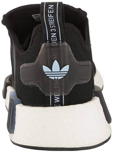 adidas Originals Women's NMD_R1 Sneaker, Black/White/Blue Dawn, 6