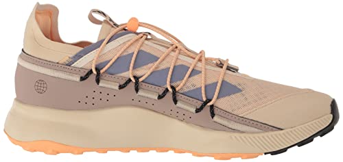 adidas Women's Terrex Voyager 21 Sneaker, Sand Strata/Silver Violet/Acid Orange, 8