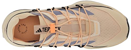 adidas Women's Terrex Voyager 21 Sneaker, Sand Strata/Silver Violet/Acid Orange, 8