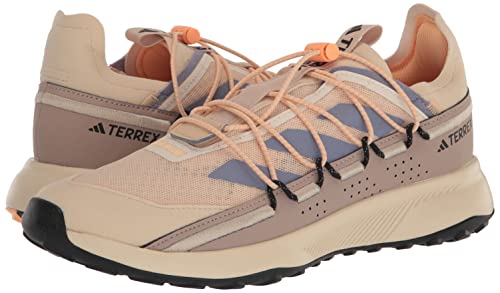 adidas Women's Terrex Voyager 21 Sneaker, Sand Strata/Silver Violet/Acid Orange, 8