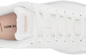 adidas Women's Advantage Sneaker, White/White/Wonder Taupe, 8.5