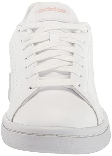 adidas Women's Advantage Sneaker, White/White/Wonder Taupe, 8.5